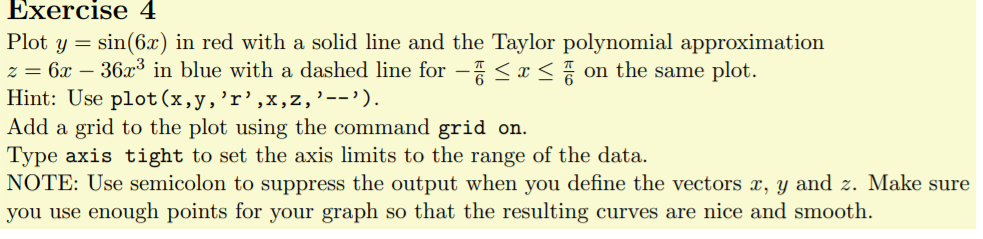 Solved Exercise 3 Use The Command Plot3xyz To Plot The 