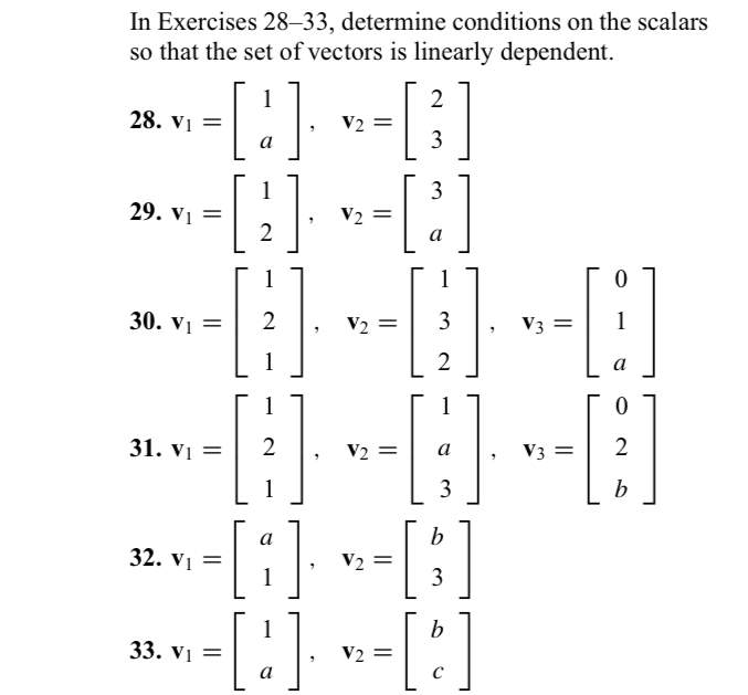 Solved In Exercises 28-33, dete In Exercises 28–33, | Chegg.com