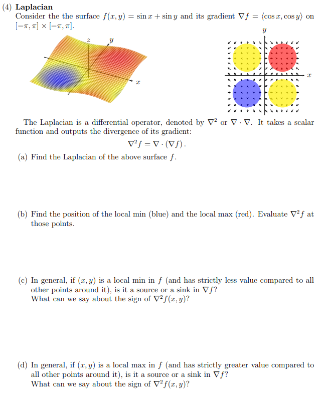 Solved (4) Laplacian Consider the the surface | Chegg.com
