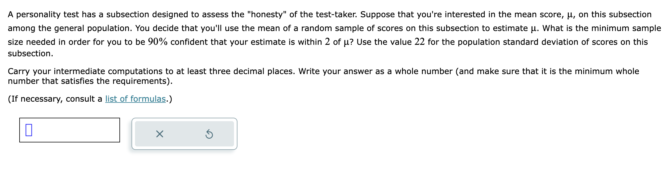 A personality test has a subsection designed to | Chegg.com