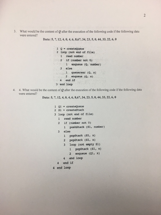 Solved Lab 4 CSC 326 Data Structures Stack and Queue Based | Chegg.com