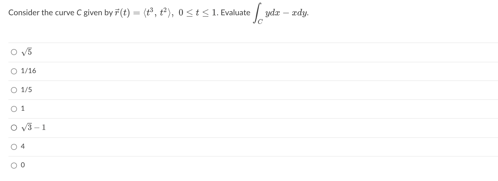 Solved Consider the curve C given by r(t)= t3,t2 ,0≤t≤1. | Chegg.com