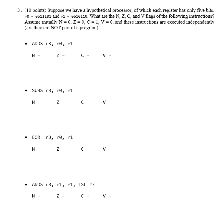 Solved ro 3. (10 points) Suppose we have a hypothetical | Chegg.com Solved ro 3. (10 points) Suppose we have a hypothetical | Chegg.com