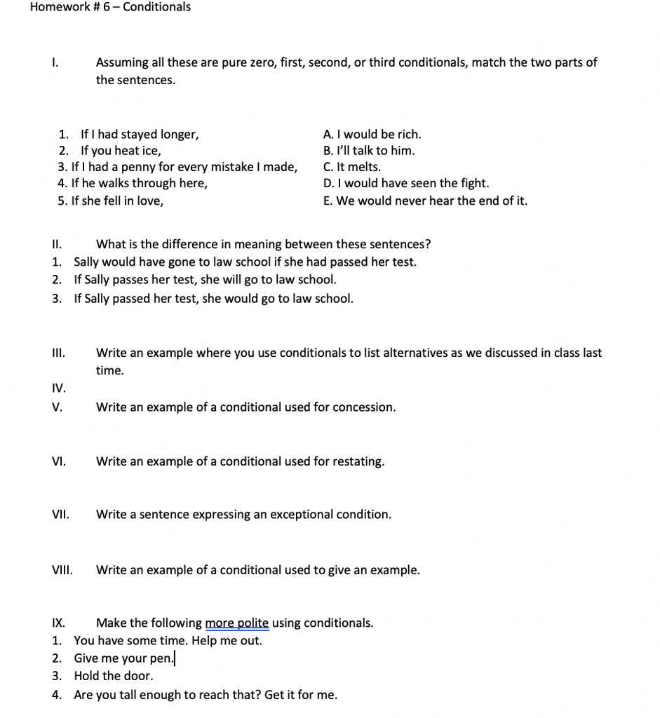 Homework # 6-Conditionals Assuming all these are pure | Chegg.com