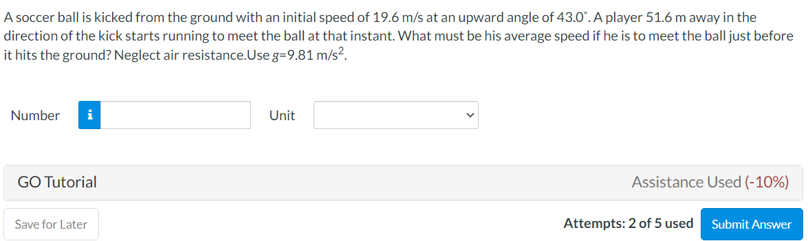 Solved A soccer ball is kicked from the ground with an | Chegg.com