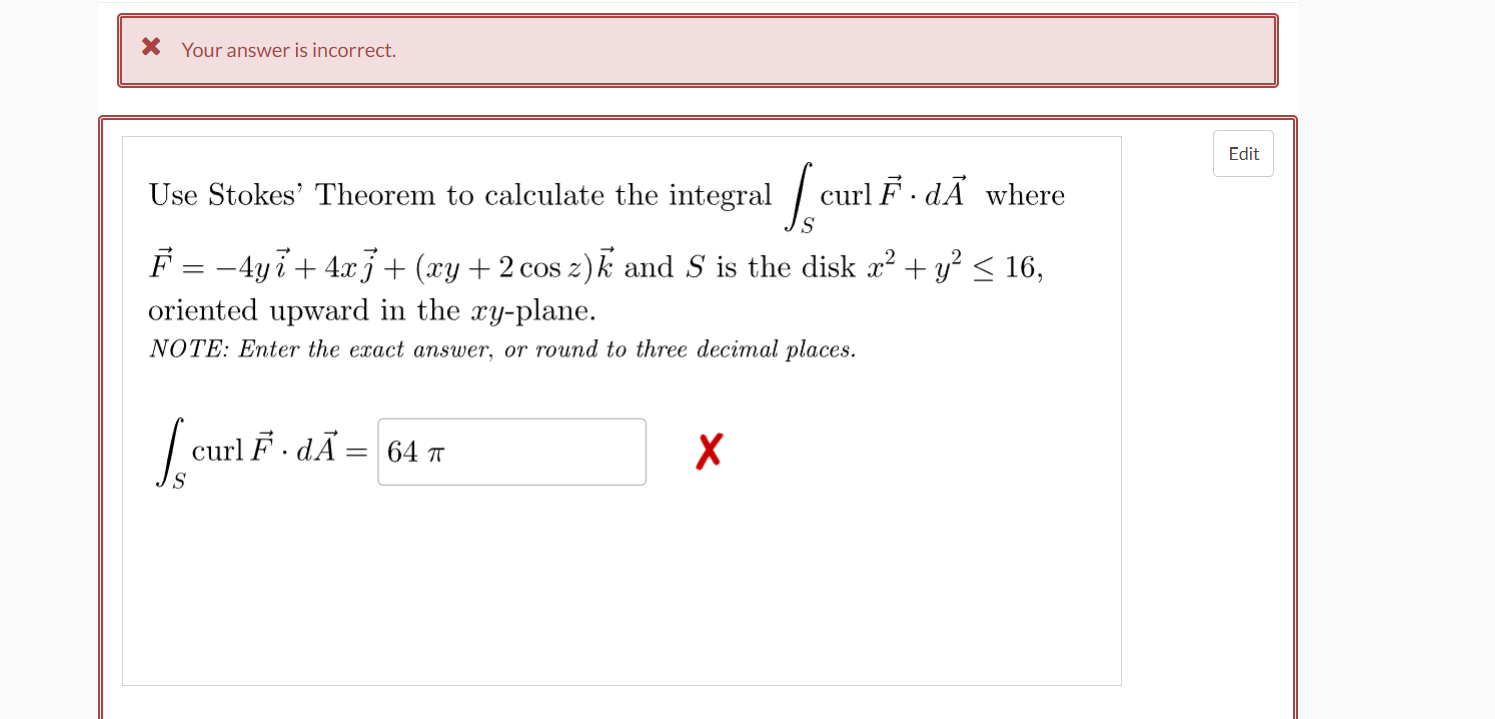 Solved Use Stokes' Theorem to calculate the integral | Chegg.com