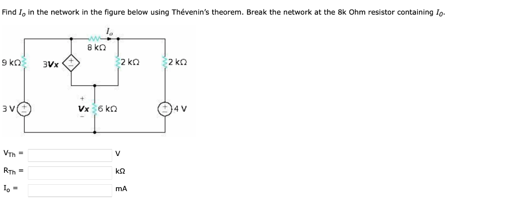 Solved Find Io in the network in the figure below using | Chegg.com