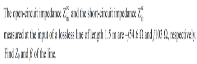 Solved The open-circuit impedance Z" and the short-circuit | Chegg.com