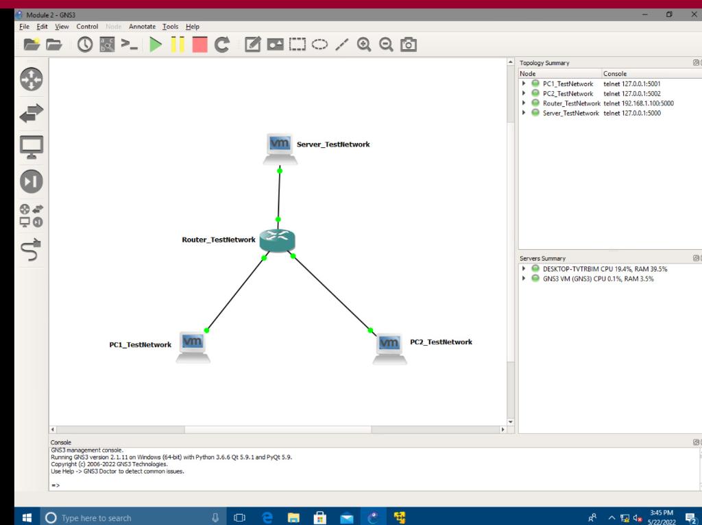 Solved How do I assign an IP address to a VM in GNS3? I | Chegg.com