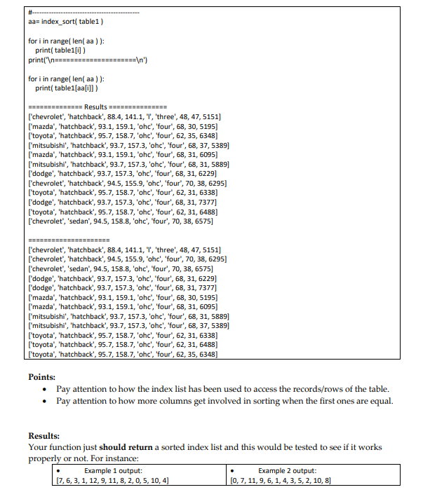 Solved Question 6: Index or Key Sorting [1 CA Mark] Consider | Chegg.com