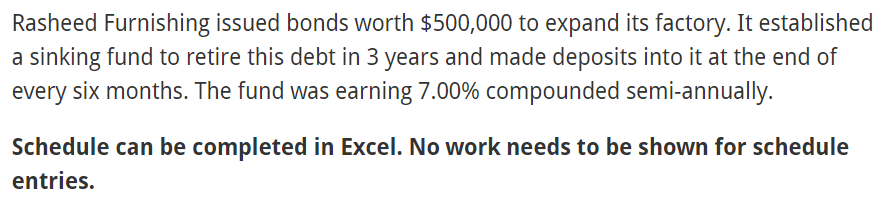Solved Rasheed Furnishing issued bonds worth $500,000 to | Chegg.com