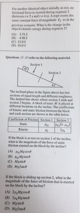 Solved For another identical object initially at rest, no | Chegg.com