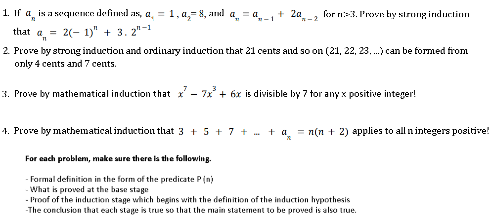 Solved Solve the following discrete math problems, related | Chegg.com