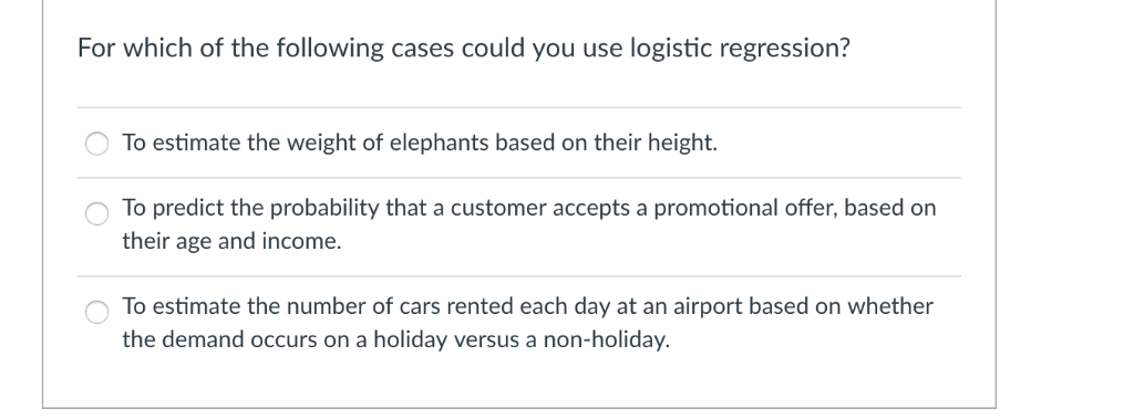 Solved How does logistic regression estimate coefficients? | Chegg.com