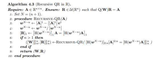 Solved 6 Q Less Qr Using The Recursive Qr Algorithm 2048