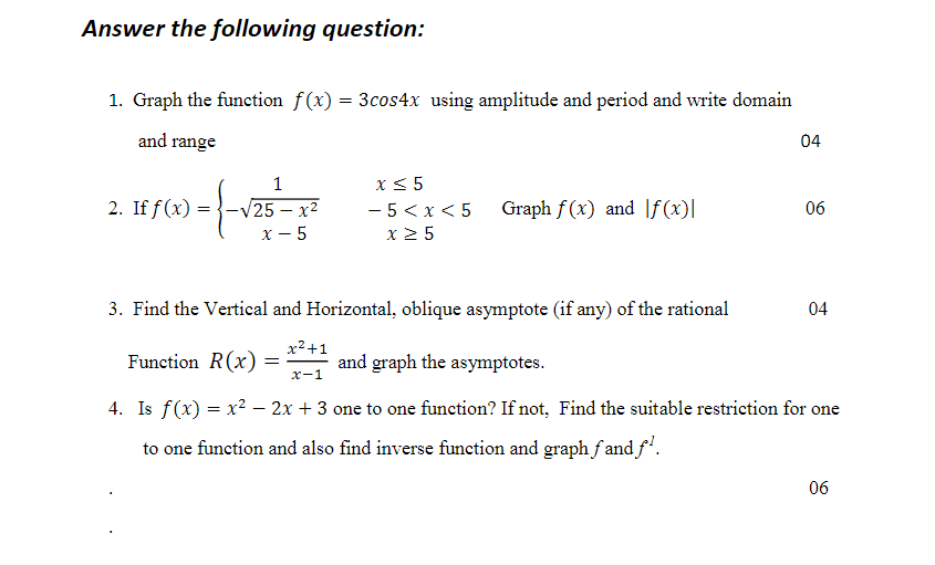 Solved Subject - Calculus and Analytical Geometry I Hi | Chegg.com