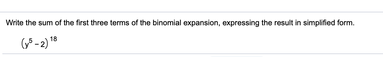 Solved Write The Sum Of The First Three Terms Of The