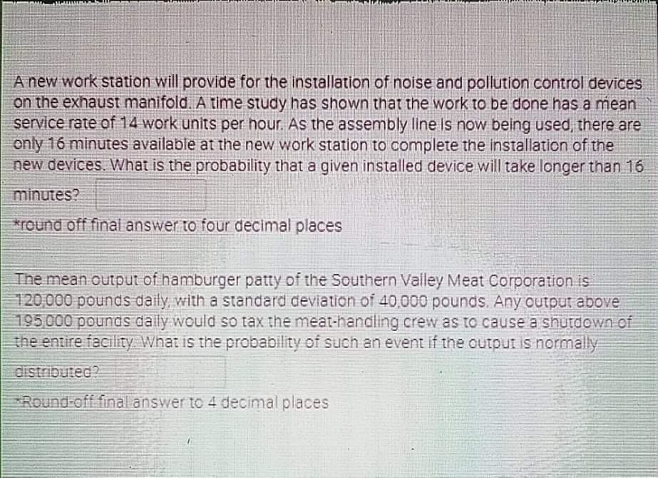 Solved A new work station will provide for the installation | Chegg.com