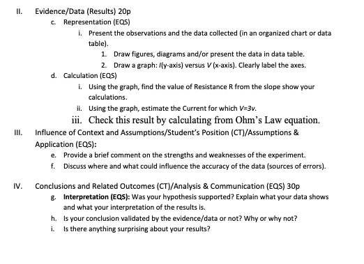 Solved Calculations and Conclusion: Ohm's Law Lab Report | Chegg.com