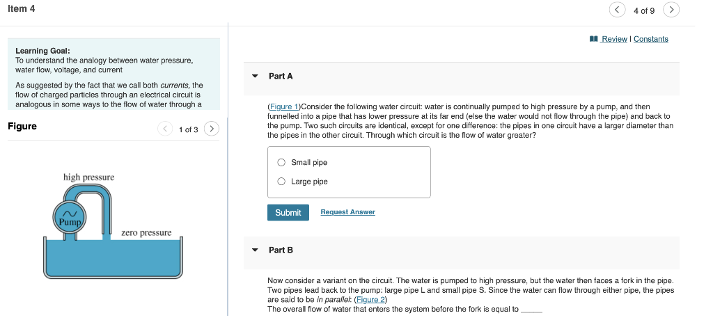 Solved Item 4 4 of 9 > A Review Constants Learning Goal: To | Chegg.com