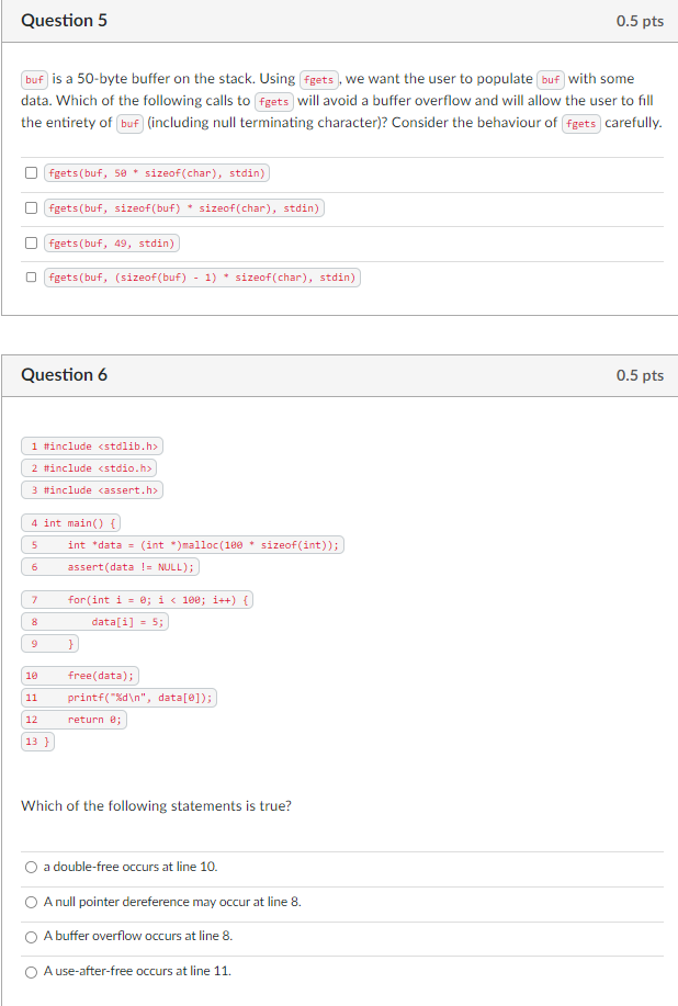 Solved C and C++ programming, and secure | Chegg.com