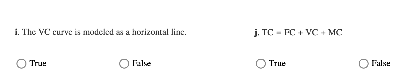 Solved i. ﻿The VC curve is modeled as a horizontal line. | Chegg.com