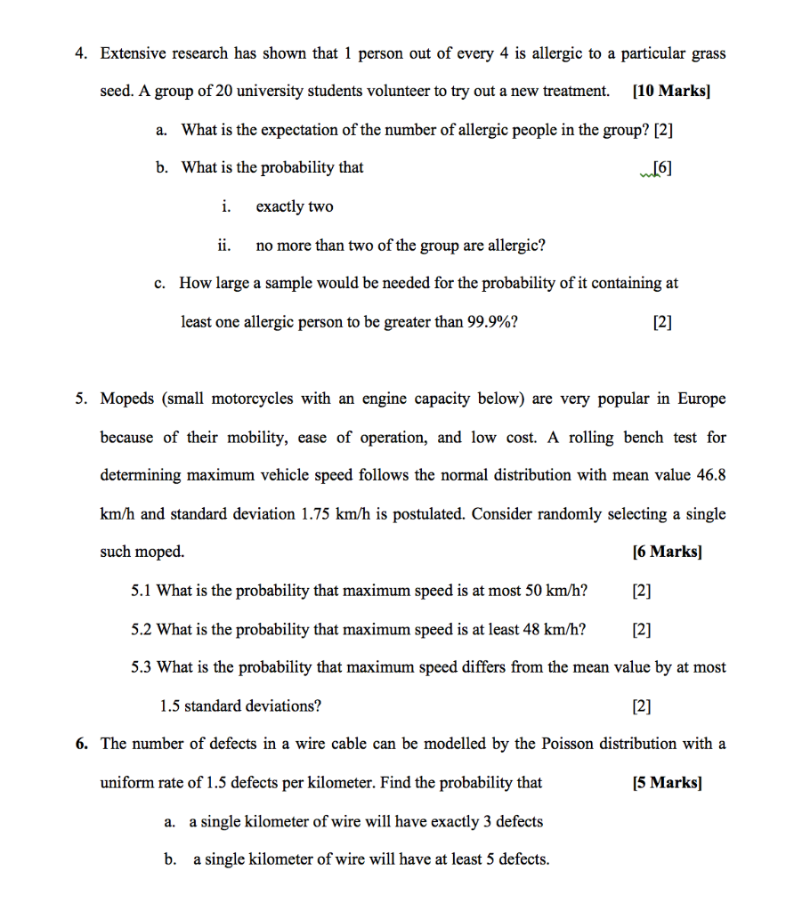 Solved 4. Extensive research has shown that 1 person out of | Chegg.com