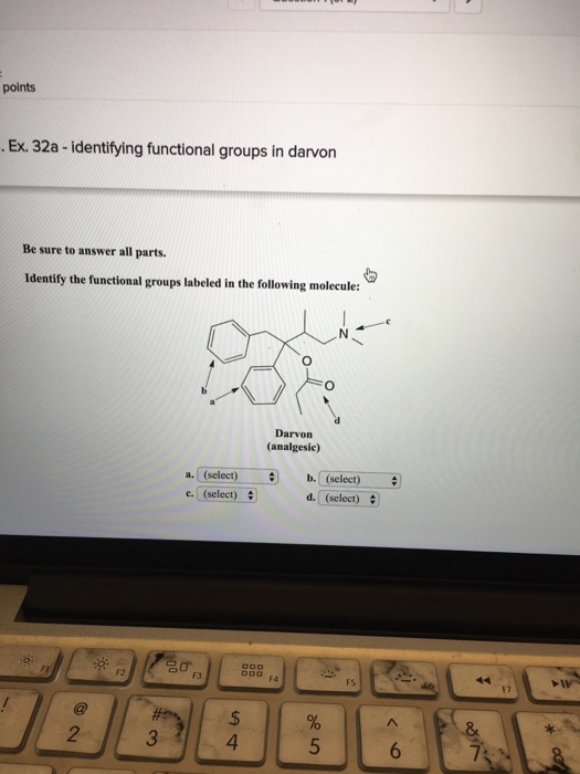 Solved points Ex. 32a-identifying functional groups in | Chegg.com