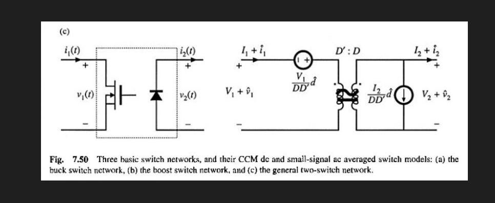 Use the averaged switch modeling technique to derive | Chegg.com