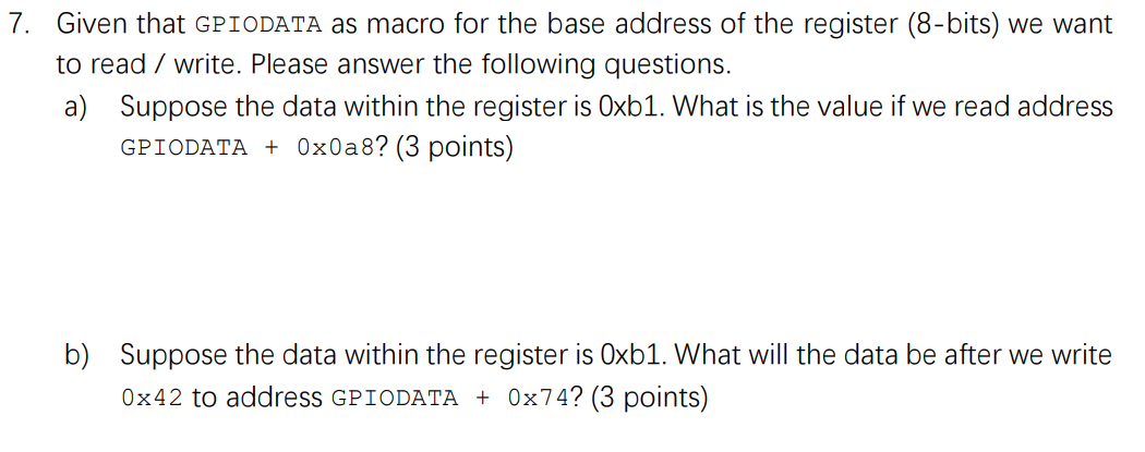 Data Register Operation To aid in the efficiency of | Chegg.com