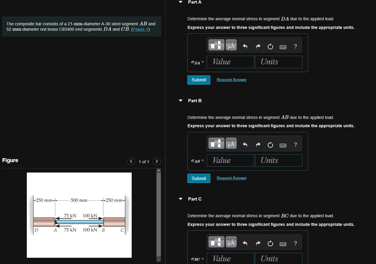 Solved The composite bar consists of a 21-mm-diameter A-36 | Chegg.com