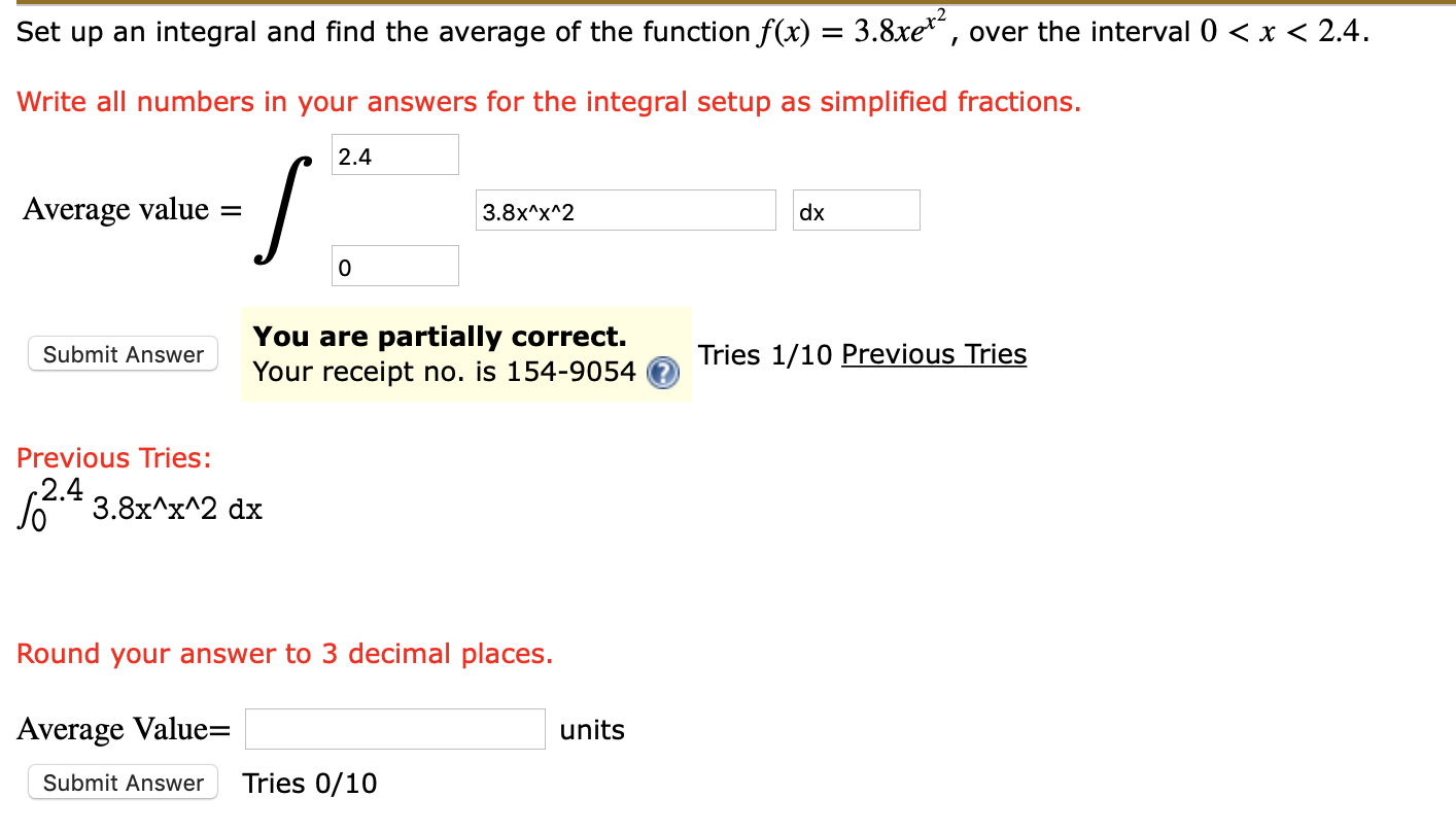 Solved Set up an integral and find the average of the | Chegg.com