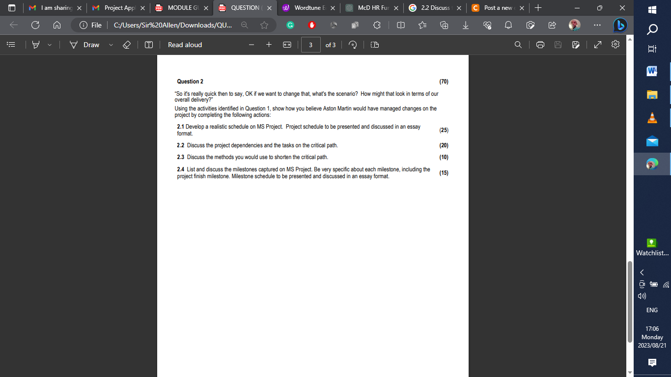 Solved FORMATIVE ASSESSMENT 1 [100 MARKS] Read the case | Chegg.com