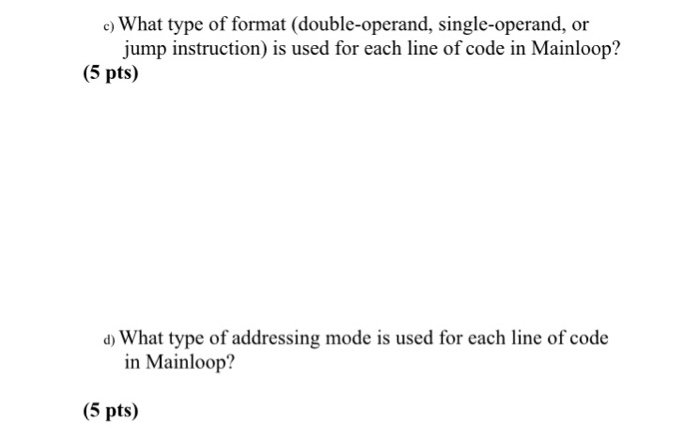 Solved . Given the assembly language code listing below a) | Chegg.com