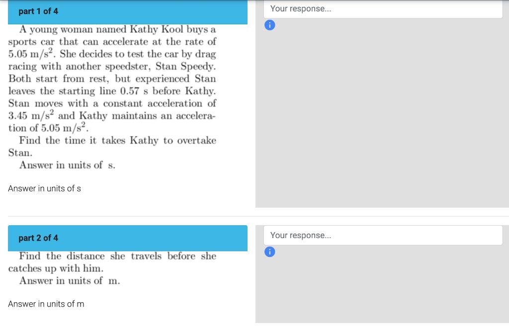 Solved part 1 of 4 A young woman named Kathy Kool buys a | Chegg.com