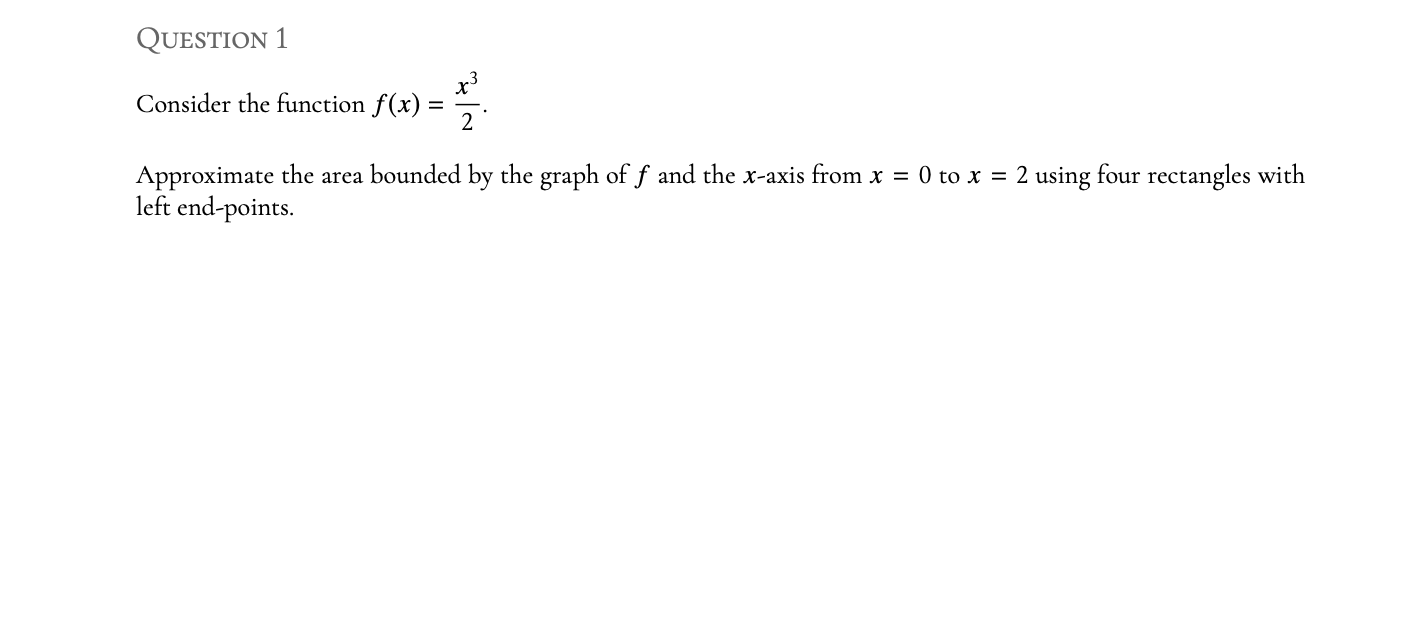 Solved QUESTION 1 Consider the function f(x)=2x3. | Chegg.com