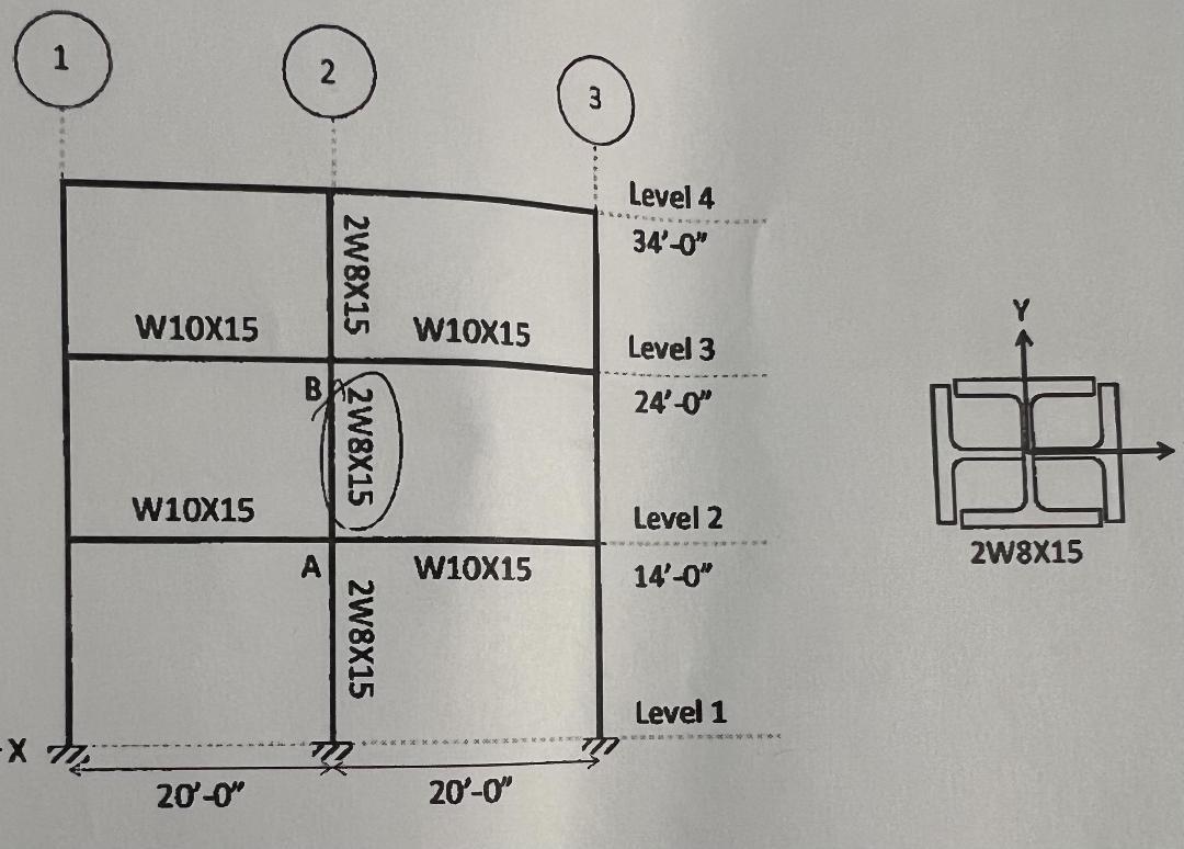 2. (30 pts) A section is built by welding two W8X15 | Chegg.com