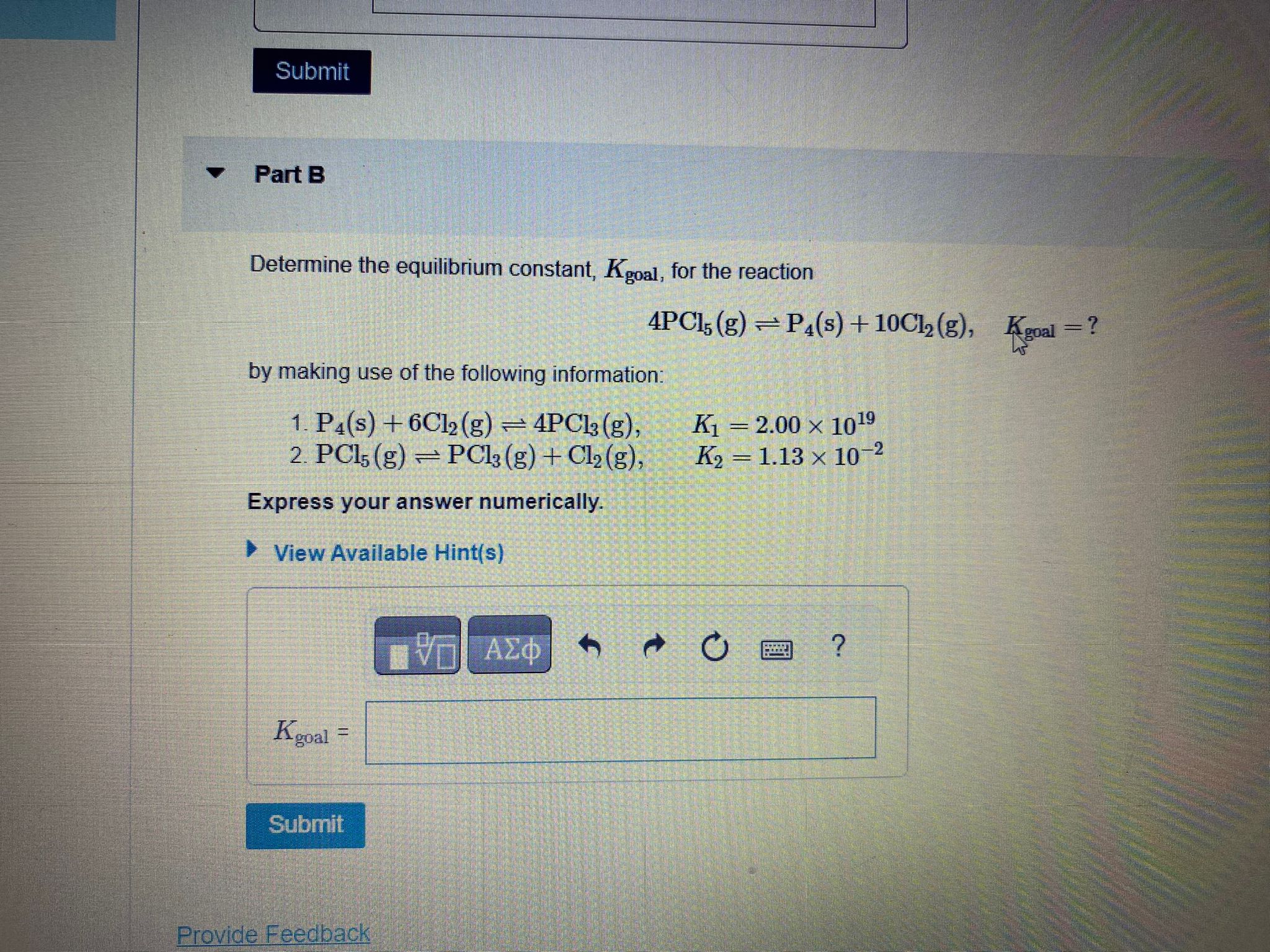 Solved N2O4(g)⇌2NO2(g),Kc=5.7×10-3( at 298K)Express your | Chegg.com