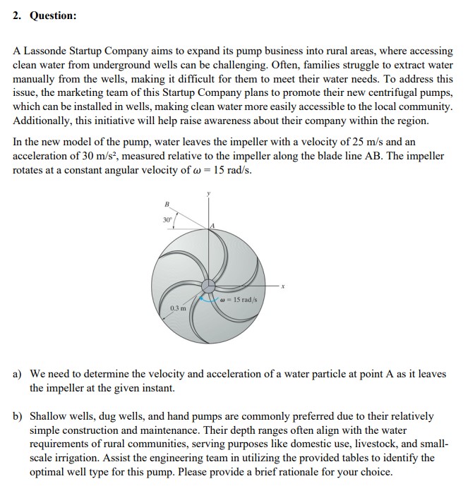 Solved Table 1 Table 2A Lassonde Startup Company aims to | Chegg.com