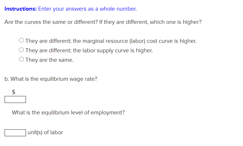 Solved Complete the following labor supply table for a firm | Chegg.com
