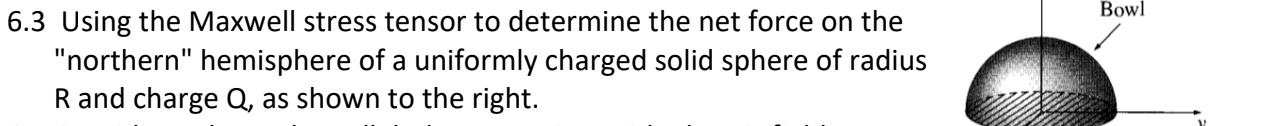 Solved Bowl 6.3 Using the Maxwell stress tensor to determine | Chegg.com