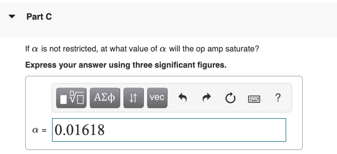 Solved The op amp in the circuit shown in (Figure 1) is | Chegg.com