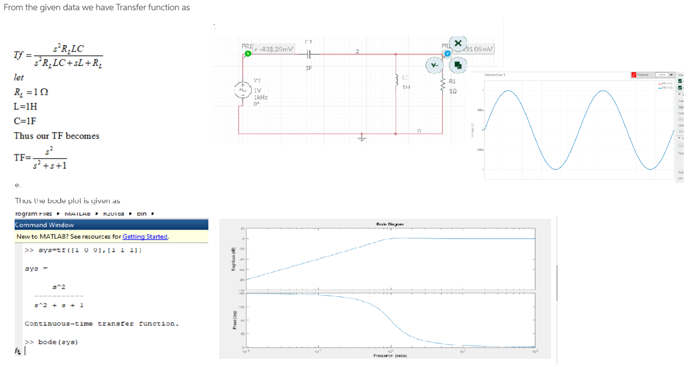 Solved RLC circuits (please do not use Amp or other circuit | Chegg.com