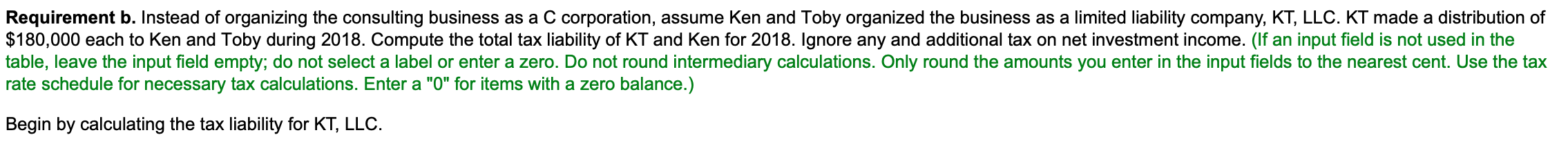 Solved Ken Tully and Toby Barron began a new consulting | Chegg.com