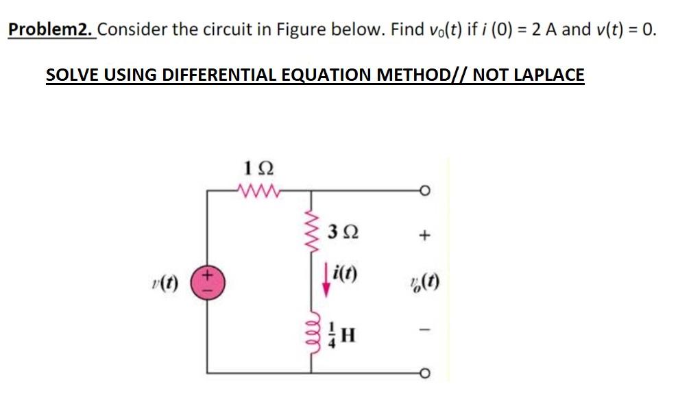 Solved Problem2. Consider the circuit in Figure below. Find | Chegg.com