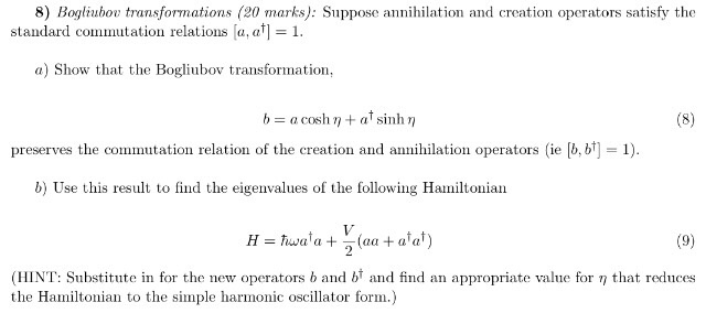 Solved Quantum Mechanics: using the annihilation/creation | Chegg.com