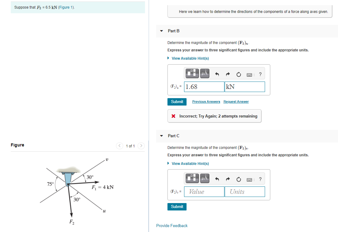 Solved Part A Determine the magnitude of the resultant | Chegg.com