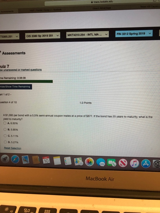 Solved tracs.txstate.edu CIS 3380 Sp 2019 251 MKT4310.254- | Chegg.com