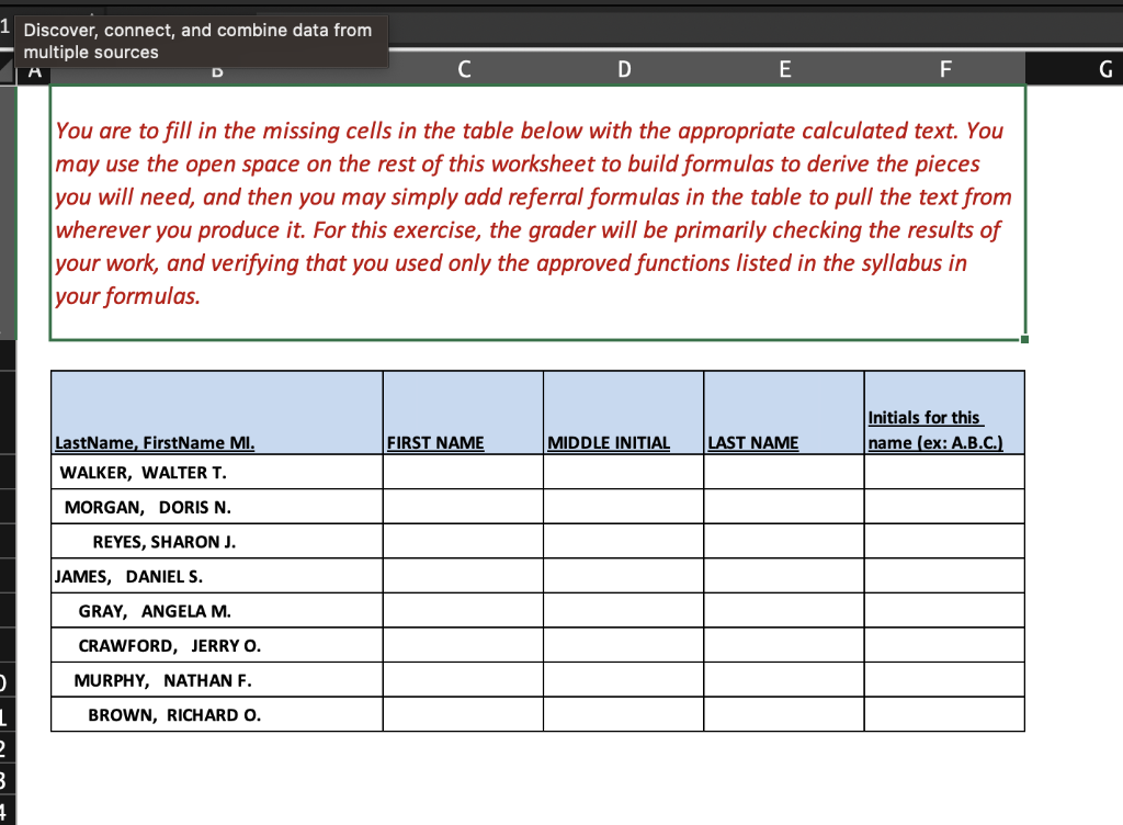You are to fill in the missing cells in the table | Chegg.com