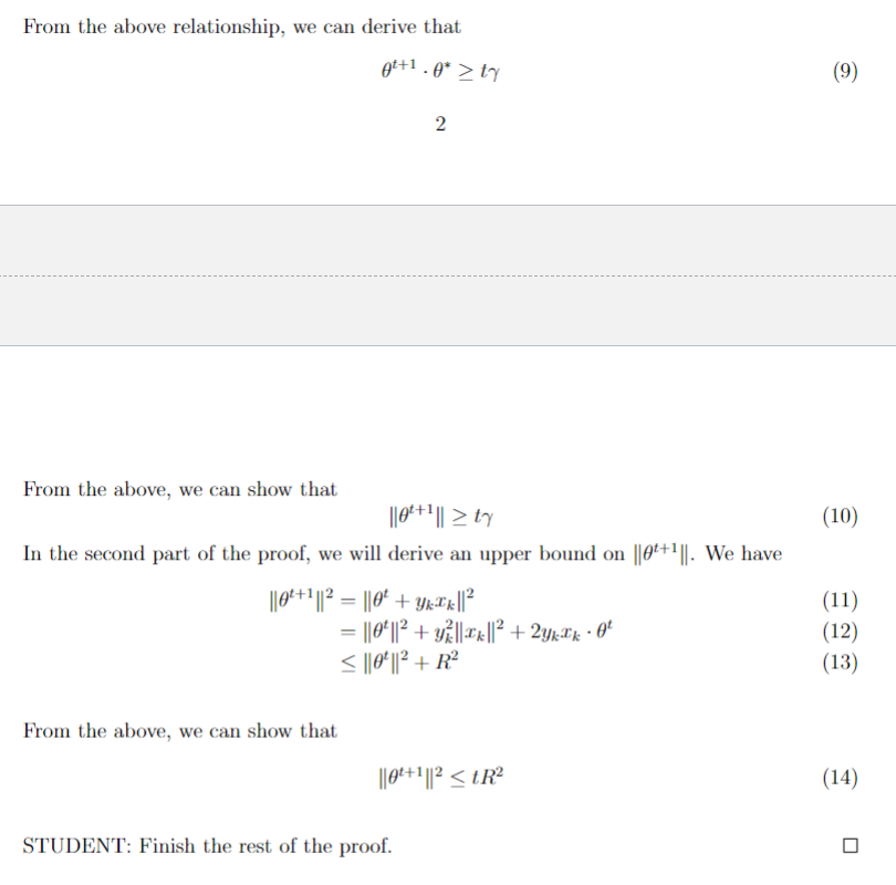 Solved 1 Perceptron algorithm: proof of convergence | Chegg.com